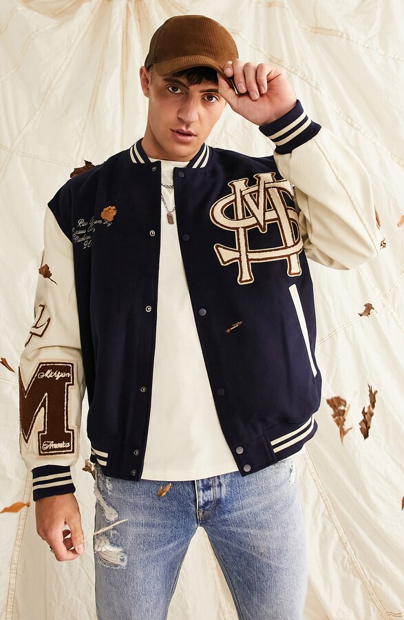 ASOS DESIGN Oversize Varsity Jacket - ShopStyle