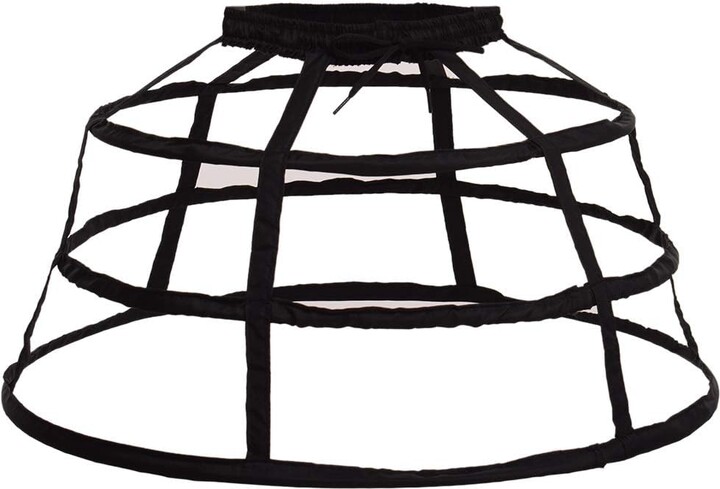 GRACEART 3 Hoops Skirt Petticoat Pannier Cage Skirt Bridal Slips - ShopStyle