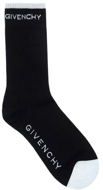Givenchy Logo Intarsia Crew Socks - ShopStyle
