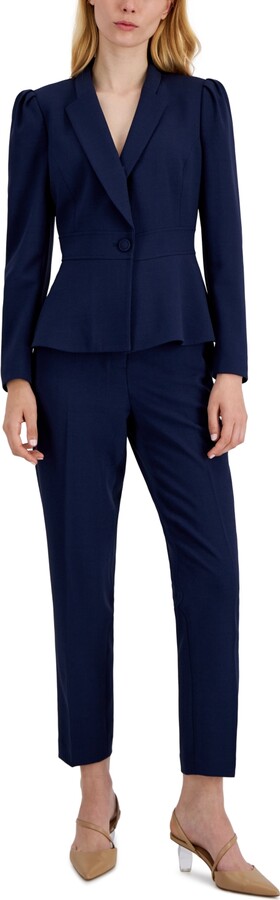 Tahari ASL Belted Wrap Pant Suit - ShopStyle
