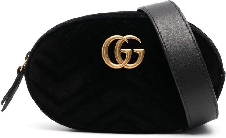 Gucci Pre Owned Gg Marmont Velvet Belt Bag Shopstyle
