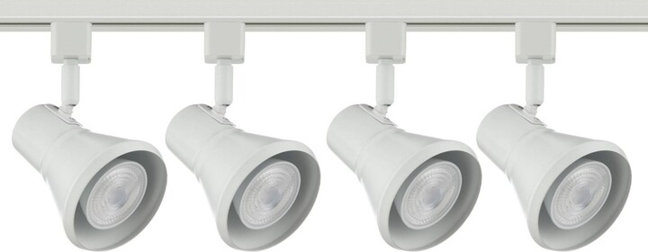 Pro Track Daris 4-Head Led Ceiling Track Light Fixture Kit Floating ...