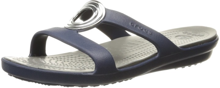 Crocs Women's Sanrah Beveled Circle Sandal - ShopStyle