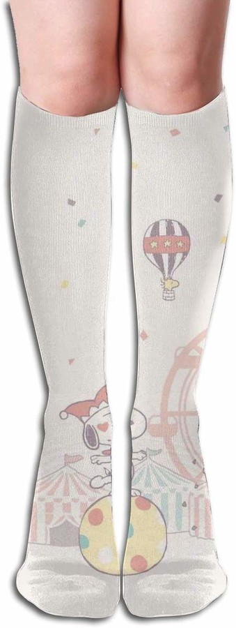 Nhuxayh Knee High Socks Snoopy Circus Cute Compression Socks for Girl ...