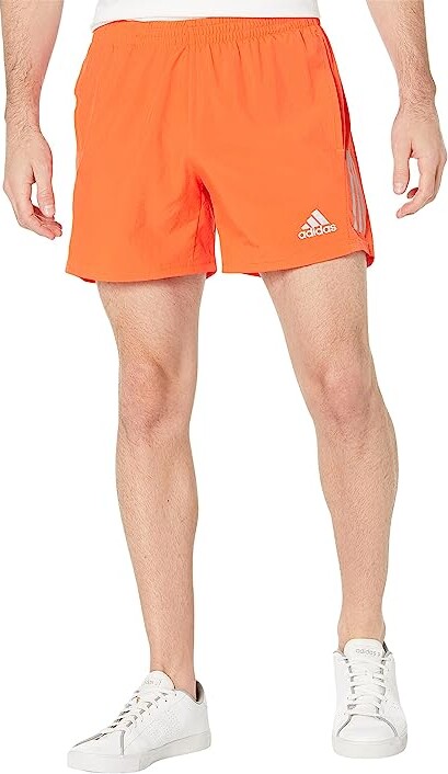 adidas Own the Run 5 Shorts (Semi Impact Orange/Reflective Silver) Men ...