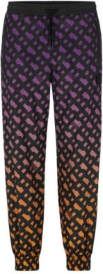 HUGO BOSS x Khaby Relaxed-fit tracksuit bottoms with gradient monograms ...