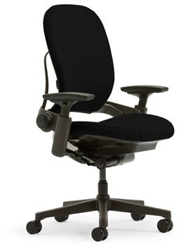 Steelcase Leap Task Chair Upholstery: Buzz2 - Black, Frame Finish ...