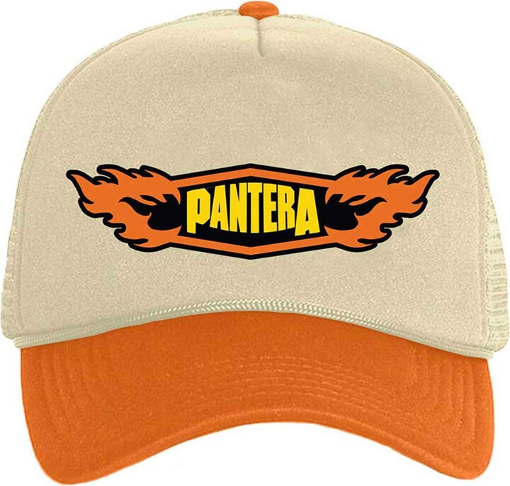 Pantera Flames Logo TruckerBaseball Cap - ShopStyle Hats