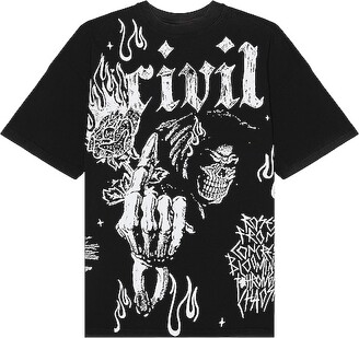 Civil Regime Reaper V4 American Classic Oversized Tee - ShopStyle T-shirts
