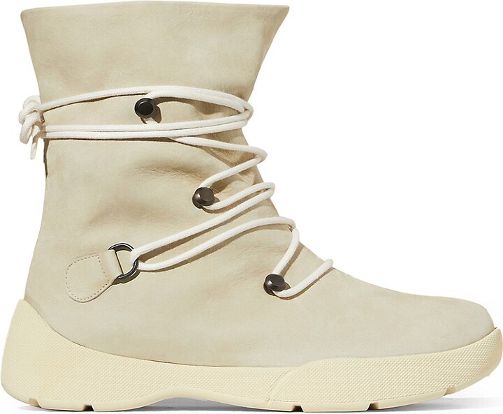 Loro Piana Trace Leather Ankle Boots - ShopStyle