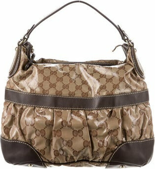 Gucci GG Crystal Monogram Mix Hobo - ShopStyle