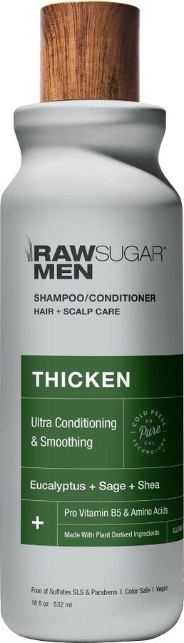 Raw Sugar Men's 2-in-1 Eucalyptus + Sage + Shea Moisture Shampoo ...