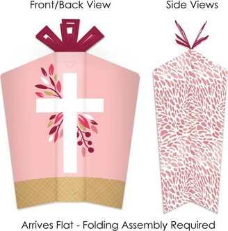 Big Dot of Happiness Pink Elegant Cross - Table Decorations - Girl ...