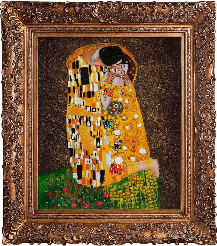 Hand-Painted Museum Masters The Kiss (Fullview) By Gustav Klimt ...