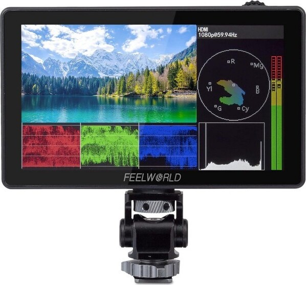 FEELWORLD LUT5 5.5 Inch 3000nits Ultra Bright DSLR Camera Field Monitor ...