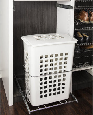 Hardware Resources Plastic Pullout Hamper with Lid - ShopStyle Game Room