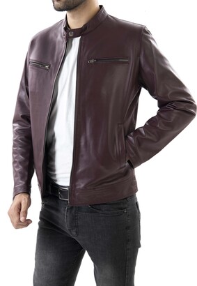 Jild Classical Single Piece Lambskin Leather Jacket Men - Everyday Wear ...