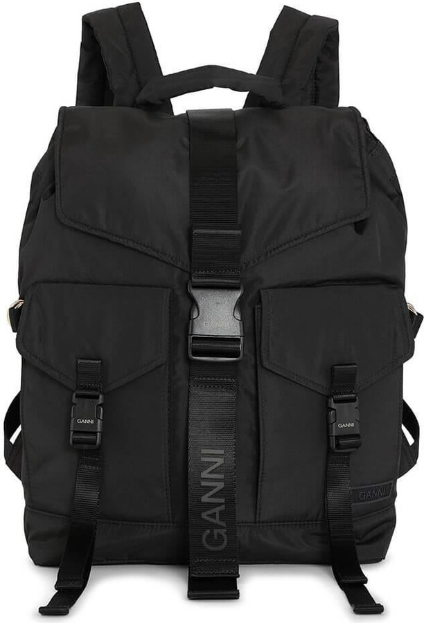 Ganni Tech Black Backpack - ShopStyle