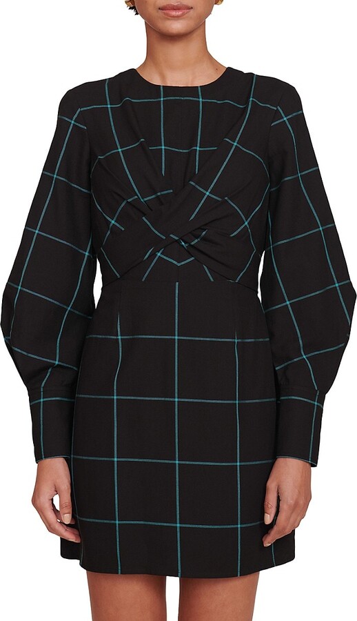 STAUD Crosshill Check Minidress - ShopStyle