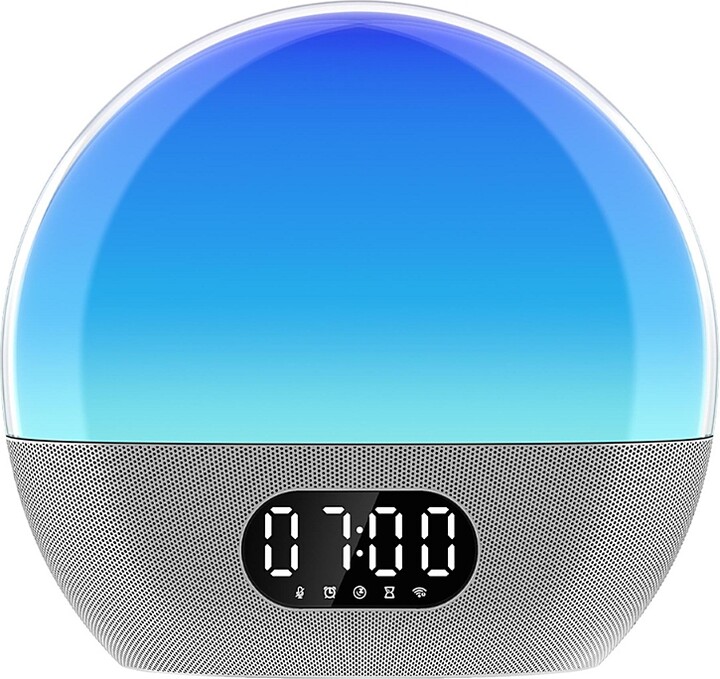 WiiM Wake-up Light All-in-One Sunrise Alarm Clock, Sound Machine ...