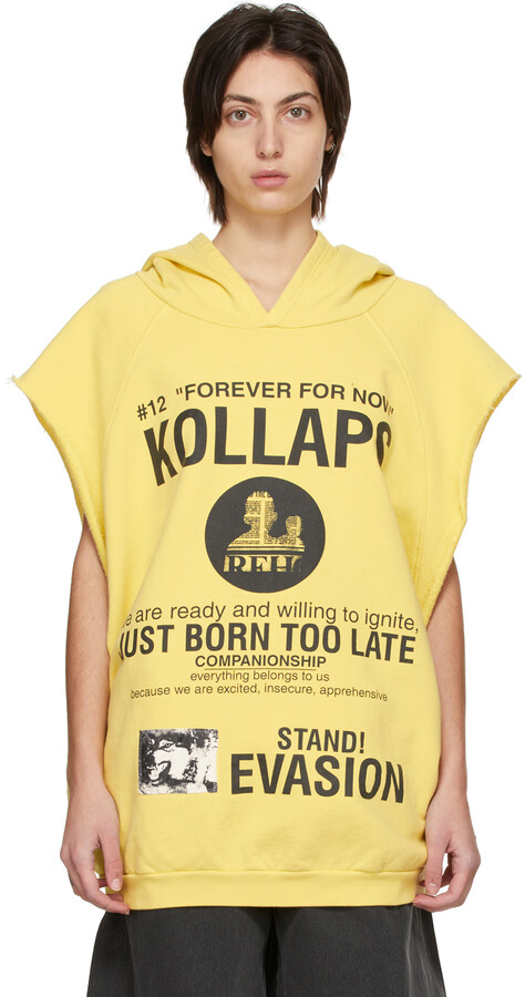 Raf Simons SSENSE Exclusive Yellow Peter De Potter Edition 'Kollaps ...