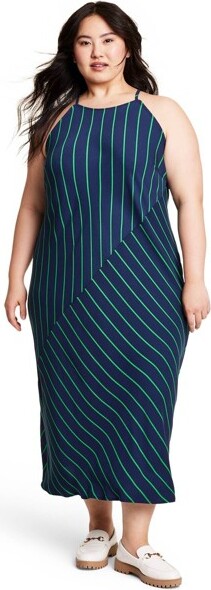 Women's Slip Diagonal Stripe Midi Dress - Rowing Blazers x Target ...