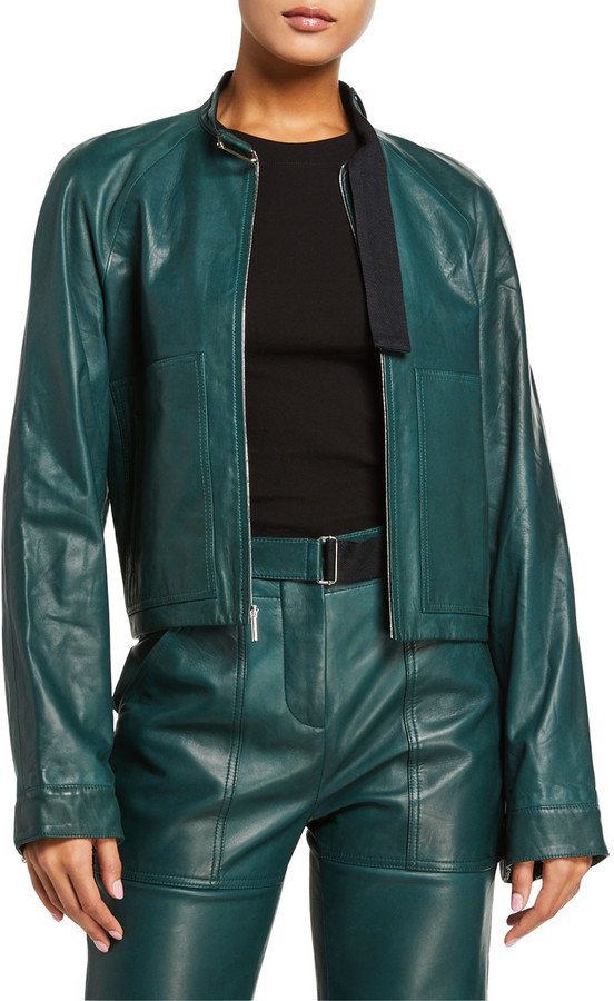 Rosetta Getty Leather Moto Utility Jacket - ShopStyle