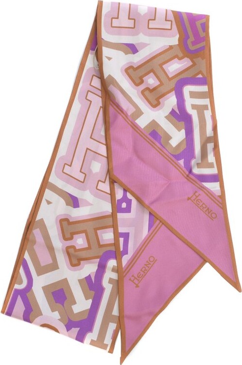 Herno Logo Detailed Scarf - ShopStyle Scarves & Wraps