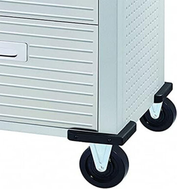 WFX Utility Classics Heavy Duty Rolling Cabinet with Solid Wood Top ...