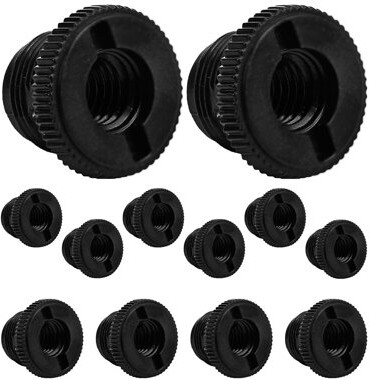 5 Core 12Pcs Mic Stand Adapter Plastic 5/8" Male to 3/10" Female Screw ...