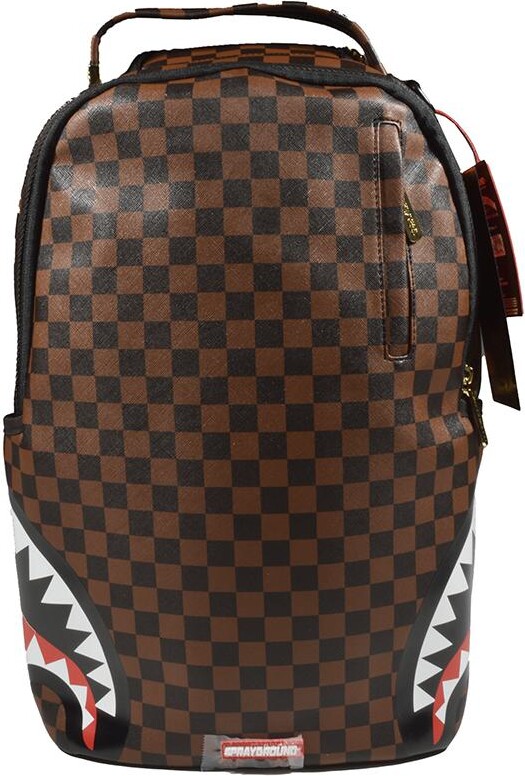 Sprayground Camouflage leather Sip Side Sharks backpack - ShopStyle