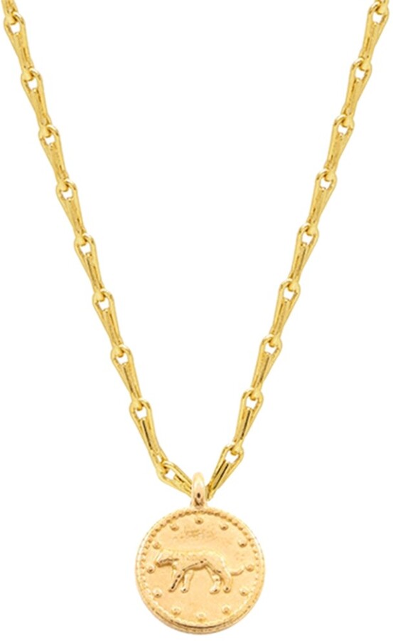 Saskia Lucy - Tiger Safari Gold Medal - ShopStyle Necklaces