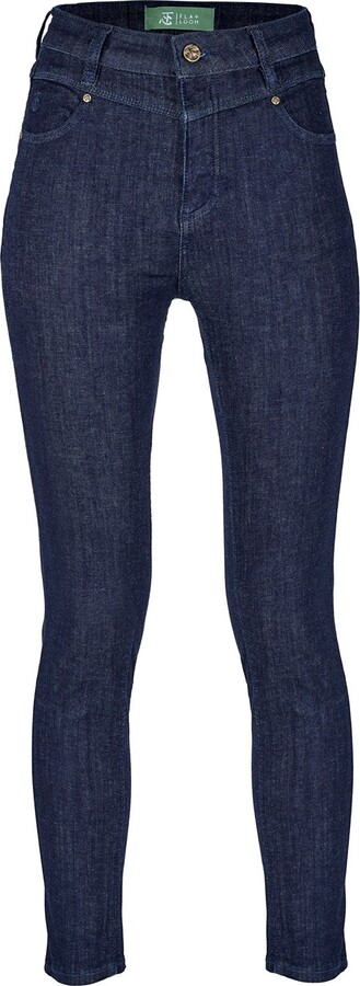 Flax and Loom Women's Blue Nina High Waisted Skinny Jean In Deep Sea ...