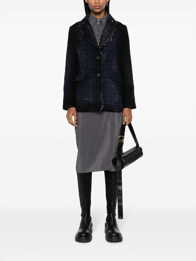 Avant Toi Prince Of Wales Wool Blend Jacket - ShopStyle Blazers