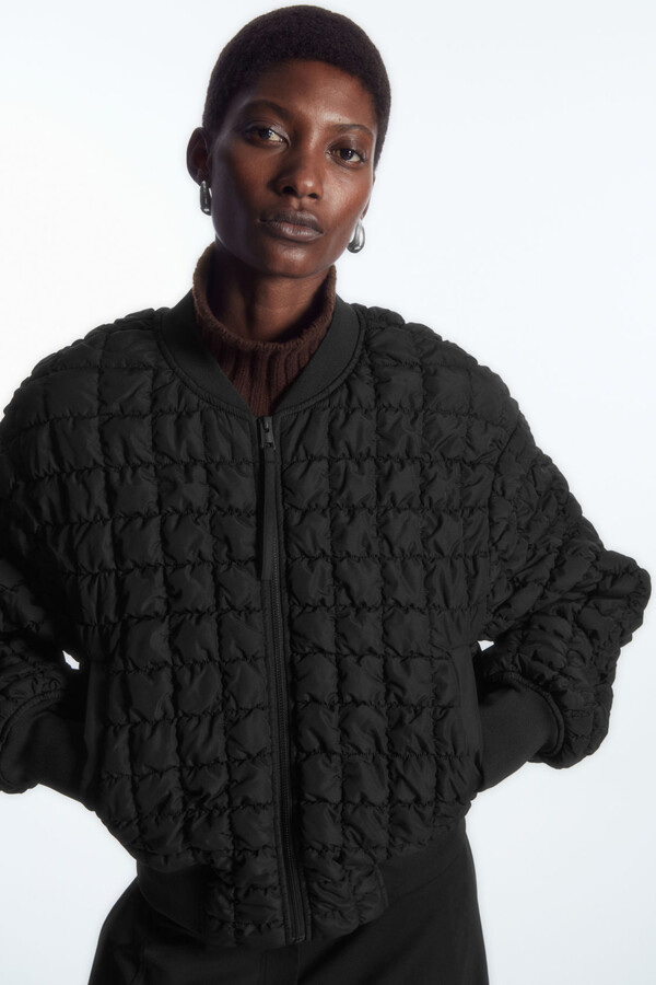 COS Quilted Bomber Jacket - ShopStyle