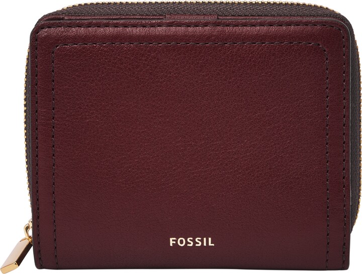 Fossil Radio Frequency Identification Logan Leather Mini Multifunction ...
