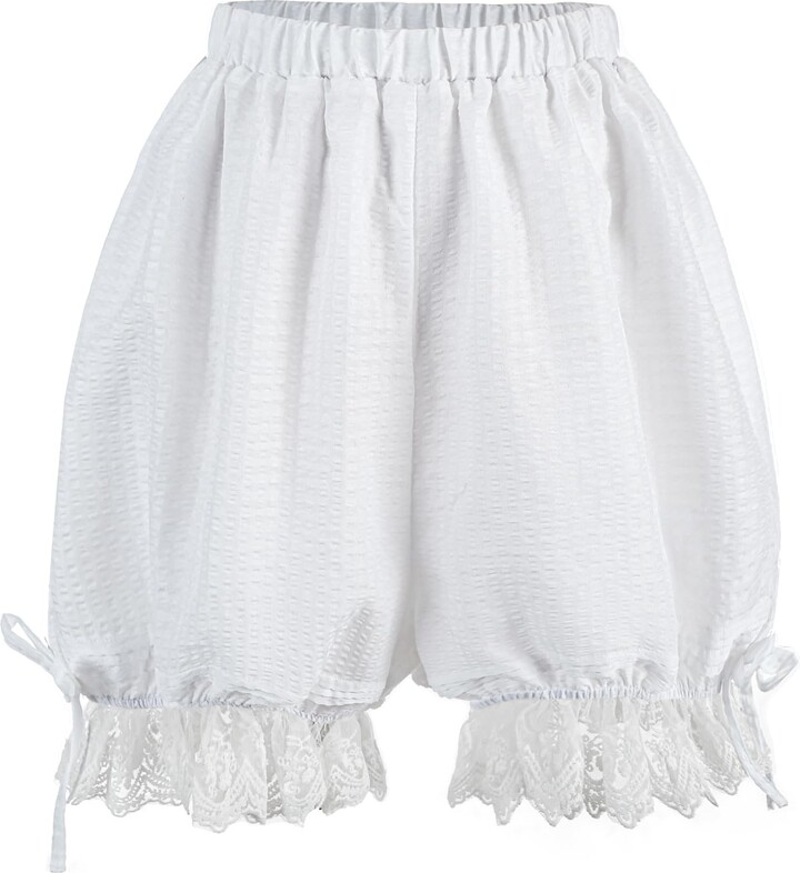CR ROLECOS Women's Vintage Bloomers with Lace Bloomer Shorts Victorian ...