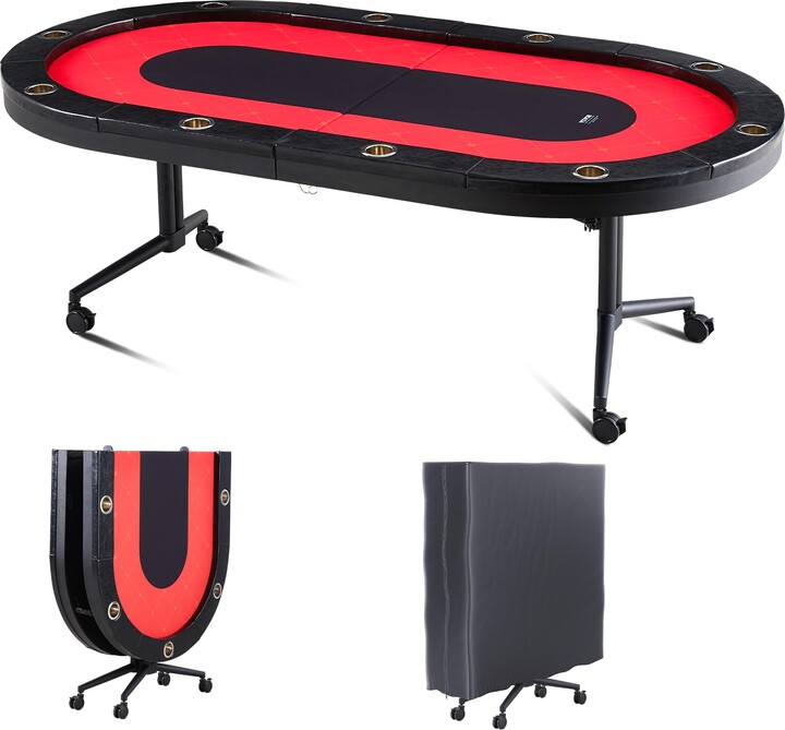 VEVOR Foldable Poker Table for 10 Player - ShopStyle