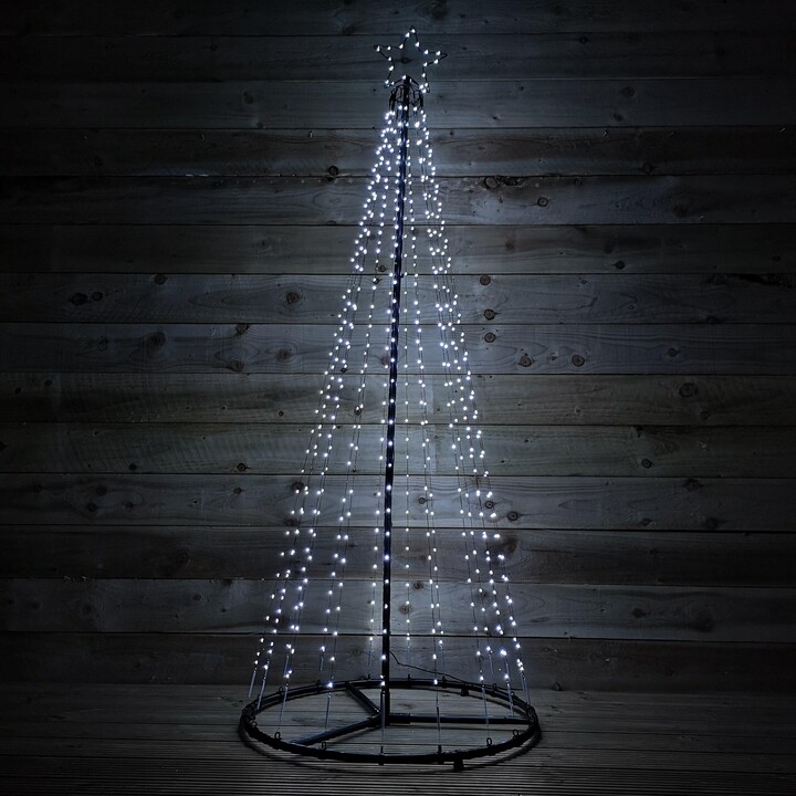 Samuel Alexander 1.8m Outdoor Maypole Christmas Tree with 560 Ice White ...