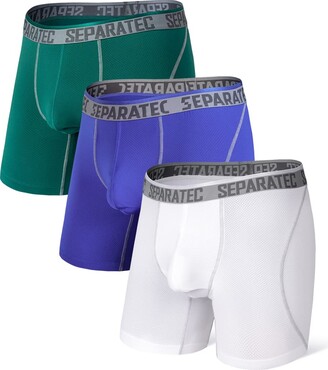 Separatec Men's Dual Pouch Underwear Active Mesh Dry Fastly Stretch ...