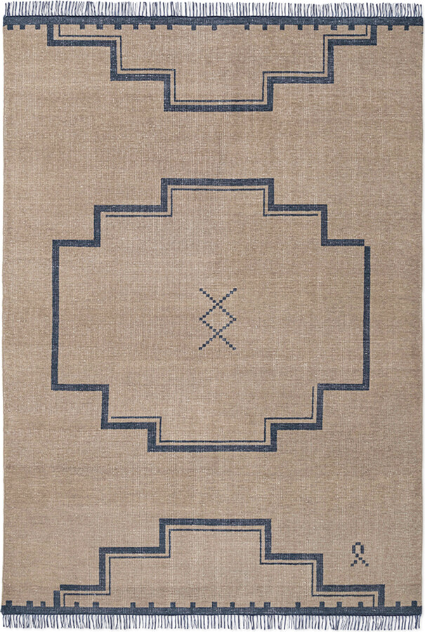Elder 02 by Nordic Knots, Hand Knotted Area Rug in Navy, Size 10' X 14 ...