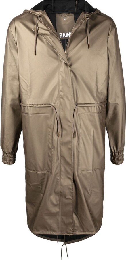 Rains Metallic-Effect Raincoat - ShopStyle