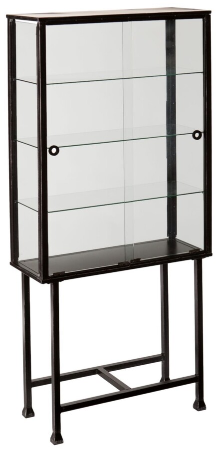Southern Enterprises Metal, Glass Sliding-door Display Cabinet - ShopStyle