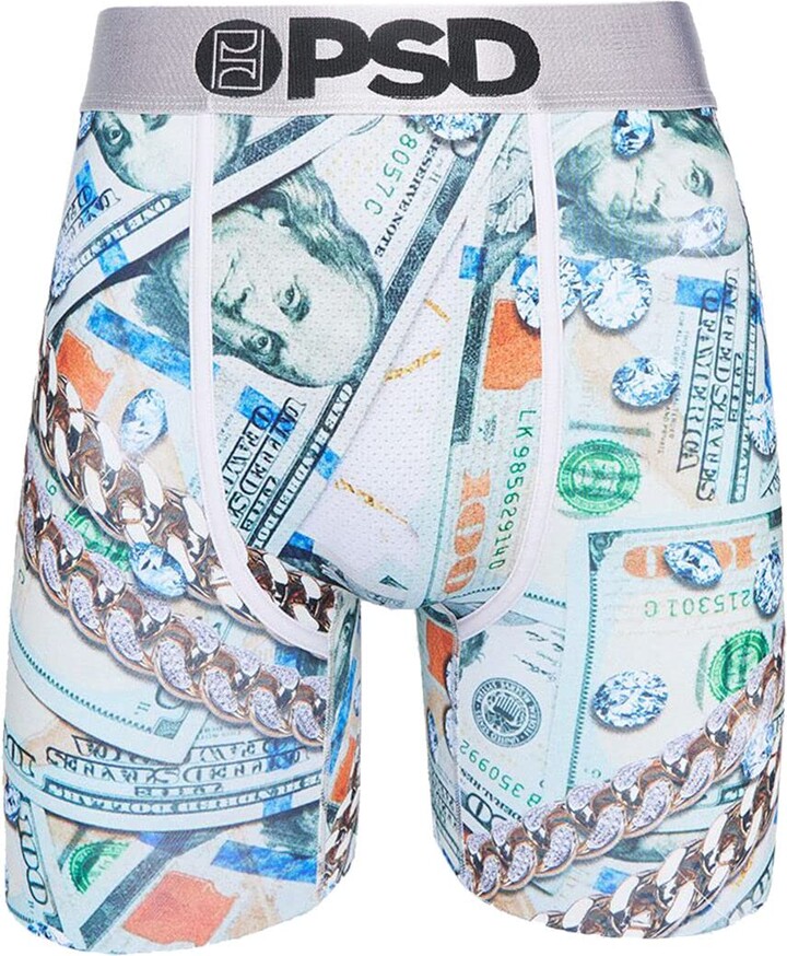 Psd Mens Ice Gold Money Boxer Brief Multi 10880 - ShopStyle