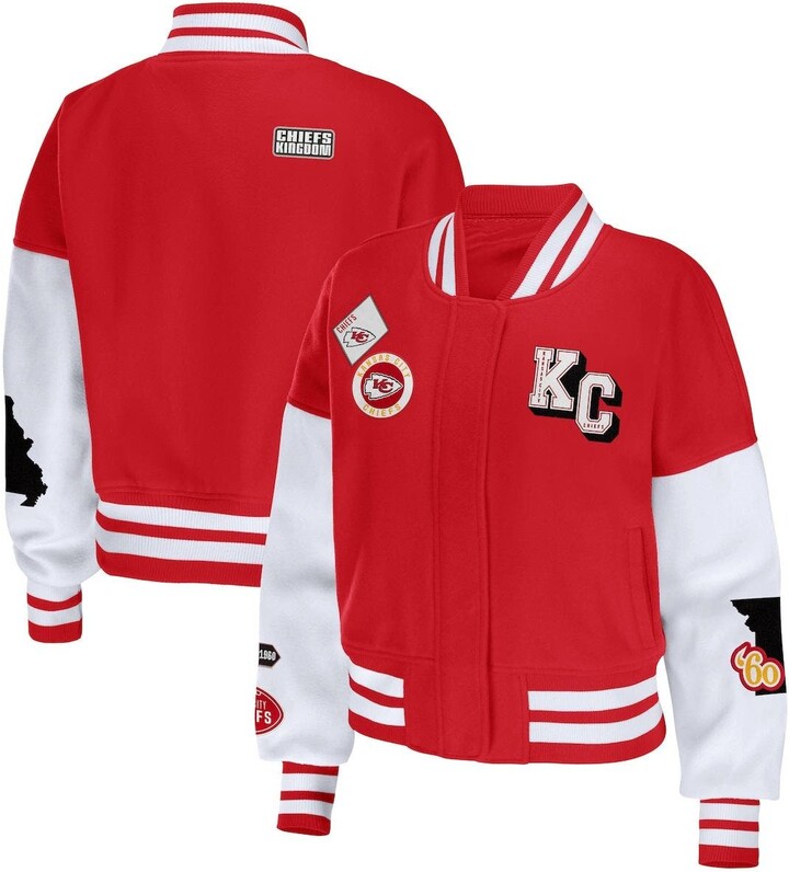 Women's WEAR by Erin Andrews Red/White Kansas City Chiefs Full-Zip ...
