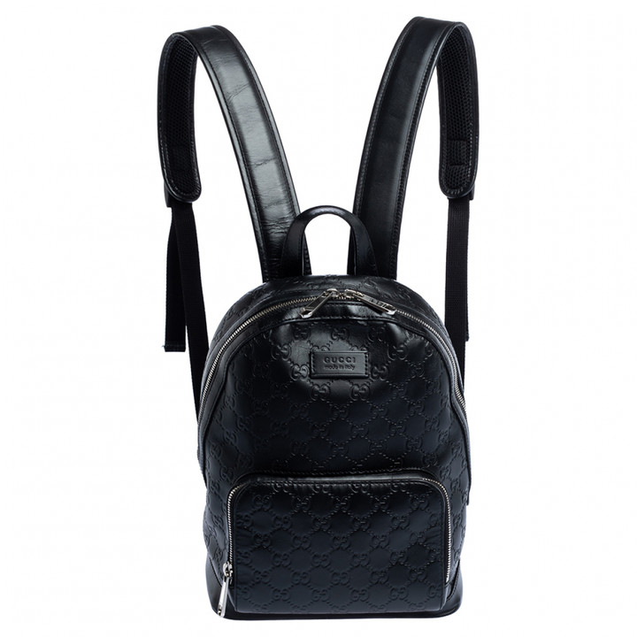 Gucci Black Leather Backpacks - ShopStyle