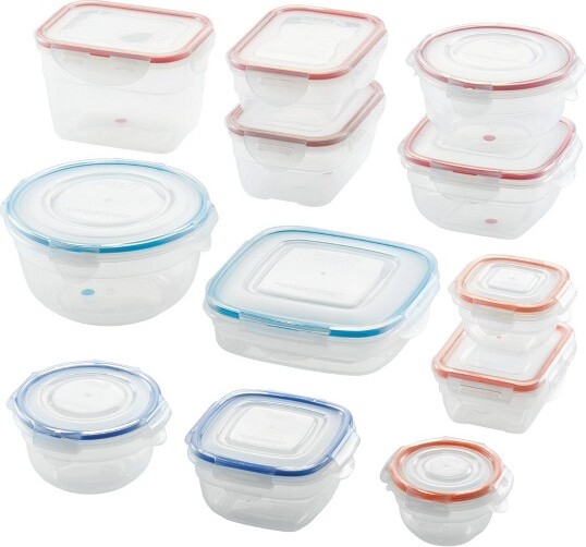 LocknLock Easy Essentials Color Mates Assorted Food Storage Container ...