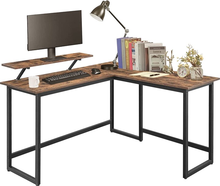 dreamlify L Shape Computer Desk - Spacious 55 inch Corner Desk Home ...