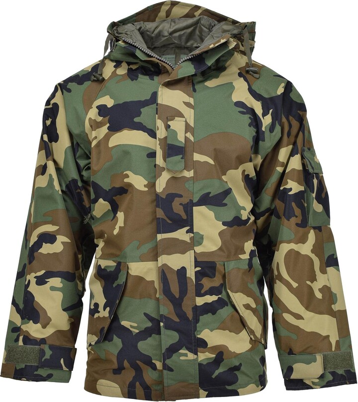 US Army Woodland Jacket Miltec Waterproof Parka Camo Men's military wet ...