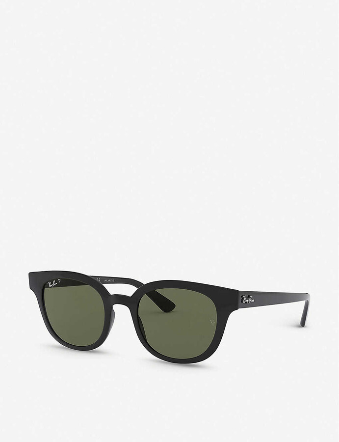 Ray-Ban RB4324 acetate square-frame sunglasses - ShopStyle